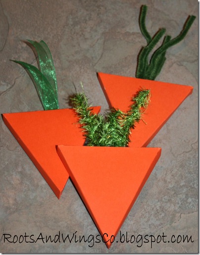 RootsAndWingsCo: Easter Carrot Boxes